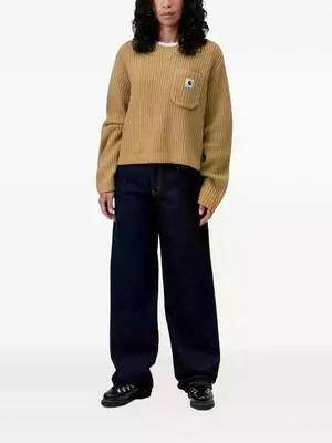 Carhartt Work In Progress Mira Ribbed-knit Patch-pocket Sweater
