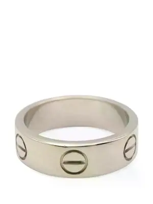 Cartier 18k White Gold Love Ring - Silver