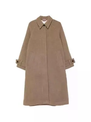 SAMSOE SAMSOE Alma Raglan-sleeve Single-breasted Coat