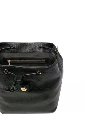 Moschino Padlock-detail Pebbled Backpack