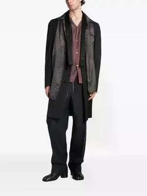 MAISON MARGIELA Four-stitch Satin-lapel Coat