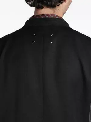 MAISON MARGIELA Four-stitch Satin-lapel Coat