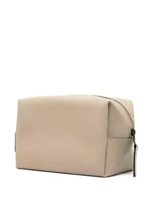 Rains Embossed Logo Wash Bag - Neutrals