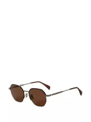 Paul Smith Lovell Geometric-frame Sunglasses - Brown