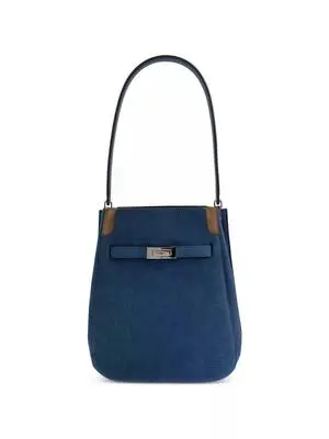 Tory Burch Lee Radziwill Nubuck Bucket Bag - Blue