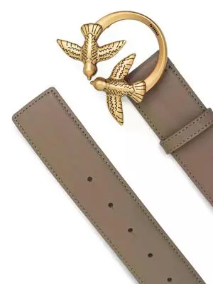 Pinko Love Birds Buckle Leather Belt