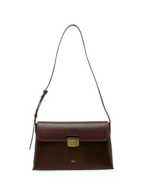 A.p.c. Simone Leather Shoulder Bag - Red