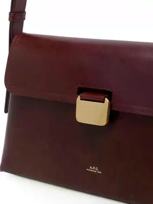 A.p.c. Simone Leather Shoulder Bag - Red