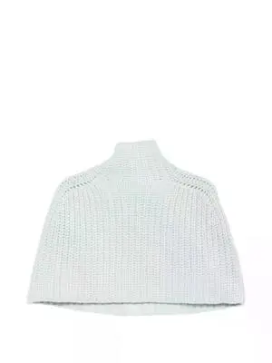 SA SU PHI Ribbed-knit Cashmere Poncho