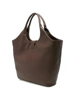 Moschino Logo-plaque Pompom-charm Tote Bag - Brown