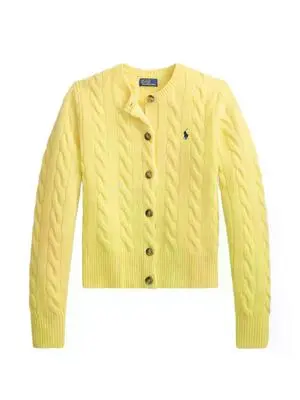 Polo Ralph Lauren Cable-knit Wool-cashmere Cardigan