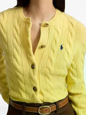Polo Ralph Lauren Cable-knit Wool-cashmere Cardigan