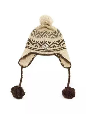 Moncler Fair Isle Chullo Beanie Hat