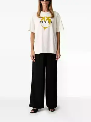 Pinko Logo-print Cotton T-shirt