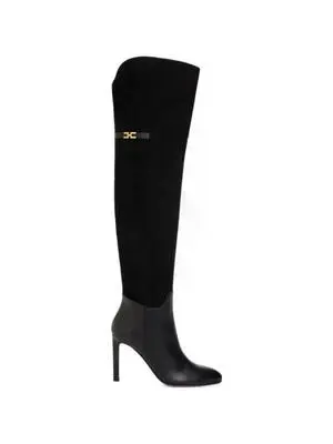 Elisabetta Franchi Suede Boots - Black