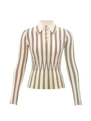 Zimmermann Valiant Striped Polo Shirt