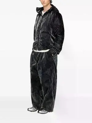Y3 Marble-print Windbreaker - Black