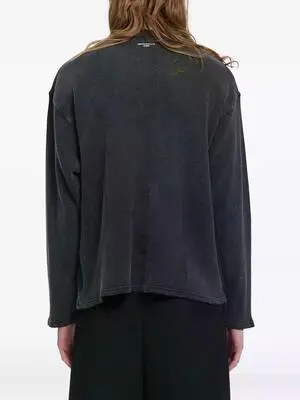ANN DEMEULEMEESTER Dear Diary Graphic-print Waffle-knit Sweatshirt