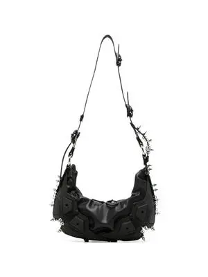 INNERRAUM Stud-embellished Panelled Shoulder Bag - Black