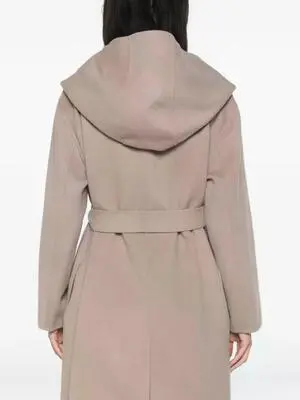 Max Mara Hooded Belted Coat