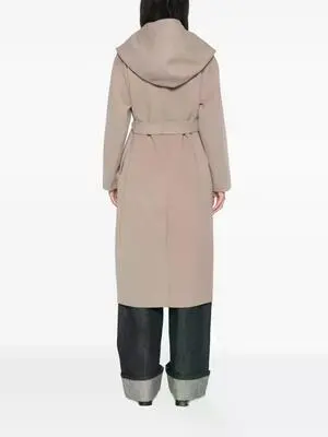 Max Mara Romolo Belted Hooded Coat - Neutrals