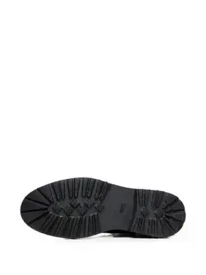 POCHE PARIS Lace-up Panelled Ankle Boots
