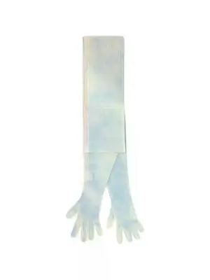 DIESEL® Hybrid Glove-scarf In Two-tone Wool