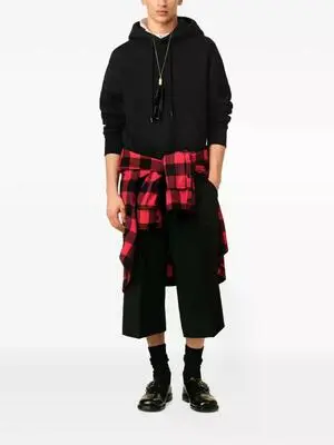 AMI Paris Cotton Hoodie With Embossed De Coeur