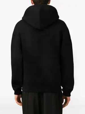 AMI Paris Cotton Hoodie With Embossed De Coeur