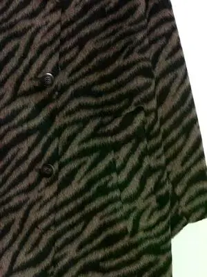 ALYSI Tiger-print Button-up Coat