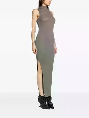 Rick Owens Temple Ribbed Wool Maxi Dress