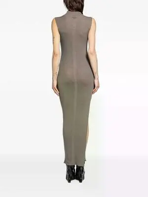 Rick Owens Temple Ribbed Wool Maxi Dress