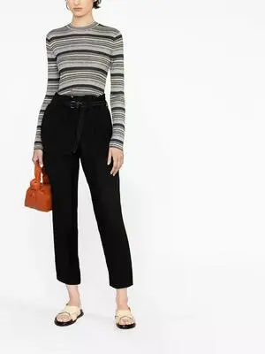 Brunello Cucinelli High-waist Cropped Trousers