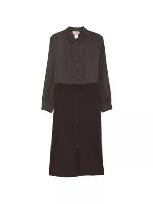 TWINSET Button-down Shirt Dress - Brown
