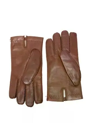 Eleventy Stitched Leather Gloves