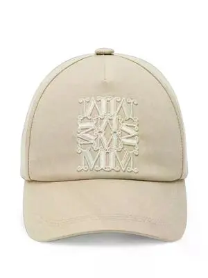 Max Mara Logo-embroidered Baseball Cap - Neutrals