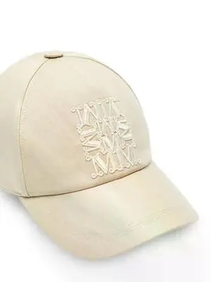 Max Mara Embroidered Logo Baseball Cap - Neutrals
