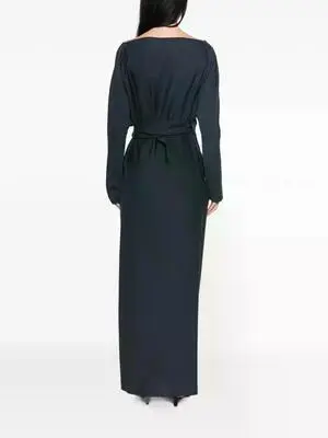 CORTANA Wrap-style Tied-waist Maxi Dress