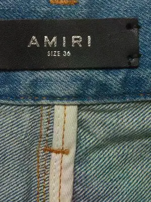 Amiri Release-hem Straight-leg Jeans