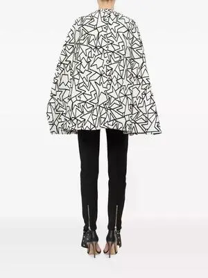 Neil Barrett Jacquard Double-breasted Cape