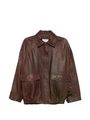 RÓHE Zip-up Leather Jacket