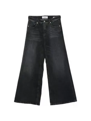 CAMBIO Faded Palazzo Jeans - Blue