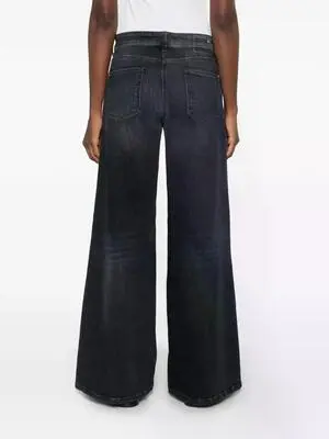CAMBIO Faded Palazzo Jeans