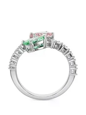 SWAROVSKI X Ariana Grande Crystal-embellished Open Ring - Silver