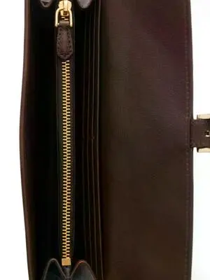 Prada Large Nappa Leather Wallet - Brown