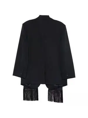 FRENKEN Fringe-trimmed Layered Jacket