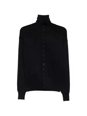 FRENKEN Button-up Roll-neck Cardigan