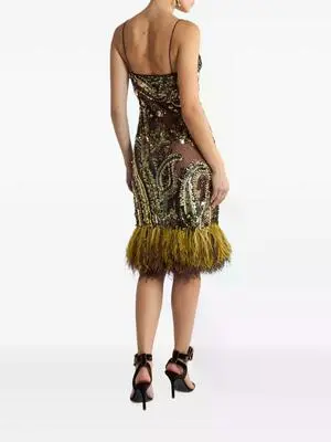 Etro Dress With Sequins And Feather Details