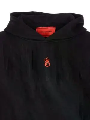 VISION OF SUPER Flame-embroidered Hoodie