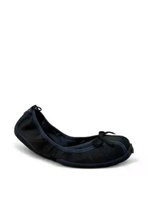 Balenciaga Bow-detail Panelled Ballet Flats